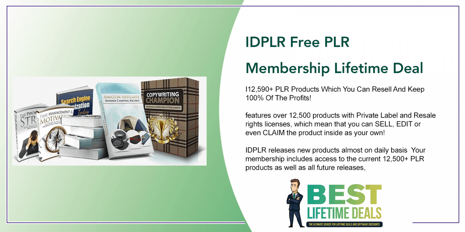 IDPLR Free PLR Membership Lifetime Deal | Lifetime PLR Membership