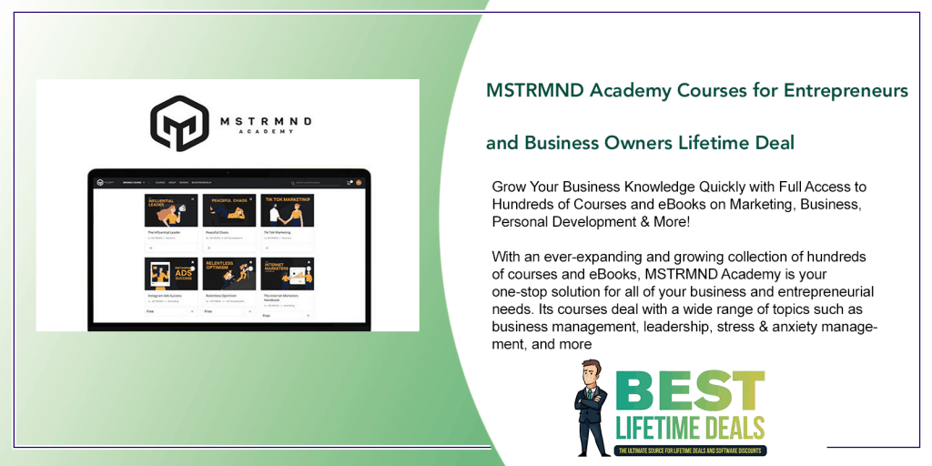 MSTRMND Academy for Entrepreneurs and Business Lifetime Deal
