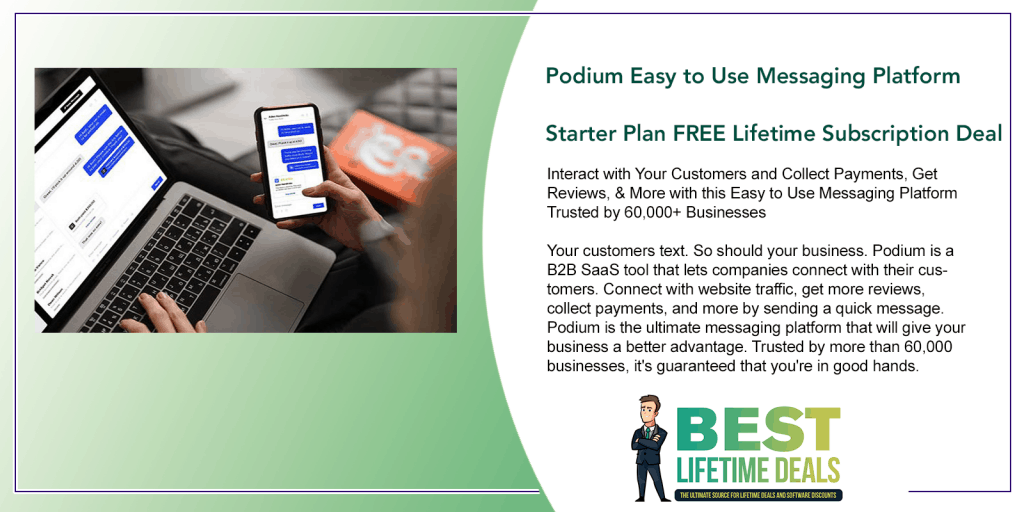 Podium Messaging Platform Starter Plan FREE Lifetime Deal