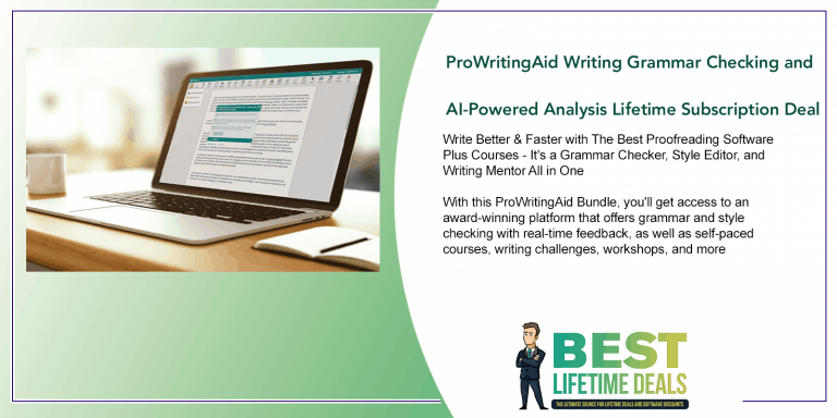 ProWritingAid Writing Grammar Checking and AI-Powered Analysis Lifetime ...