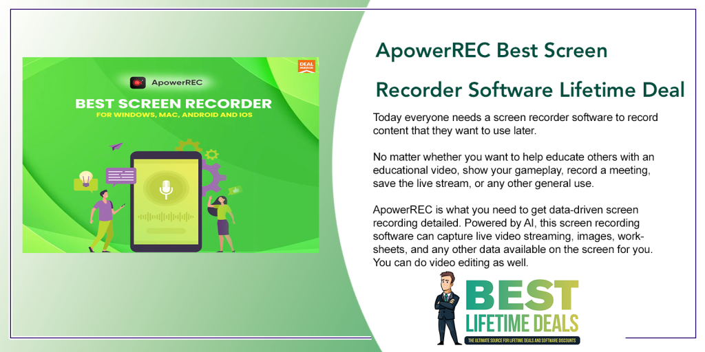 ApowerREC Best Screen Recorder Software Lifetime Deal