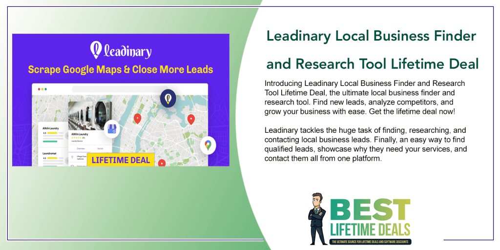 Leadinary Local Business Finder and Research Tool Lifetime Deal