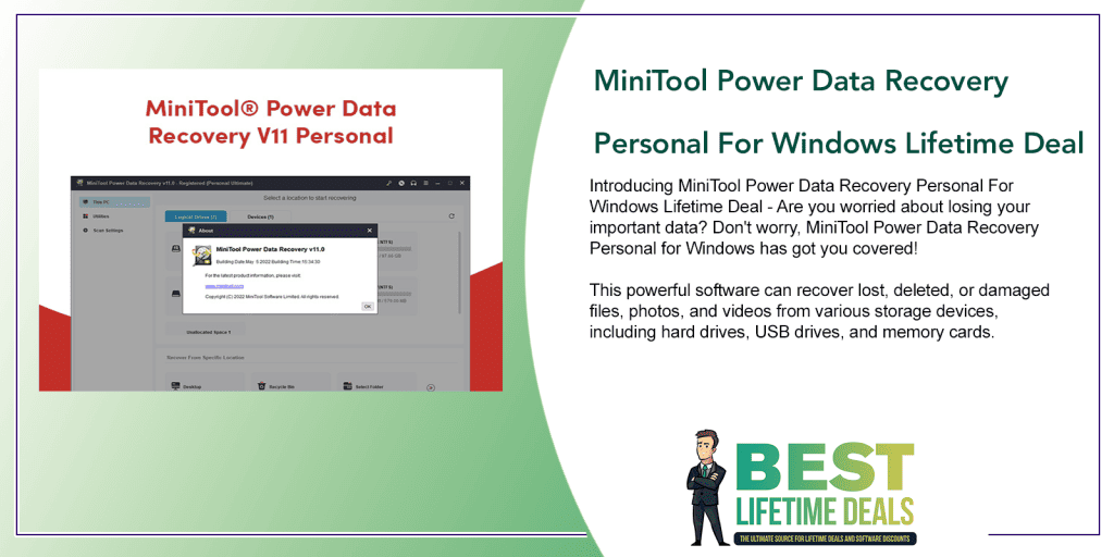 MiniTool Power Data Recovery Personal For Windows